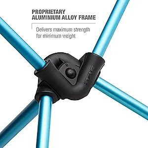 Helinox Chair Two Ultralight, High-Back, Collapsible Camping Chair, Black, with Pockets