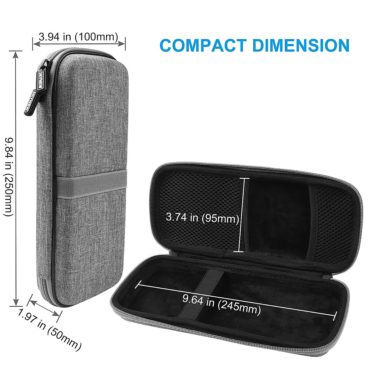 SKYNEW Powerbank Hard Travel Case Compatible RAV Power 26800/20100/20000mAh, Anker Power Core 26800mAh/ PowerCore +26800mAh, ROMOSS 30000mAh, Miady Charger, Ekrist, Lab599 Tx500 Radio(Light Grey)