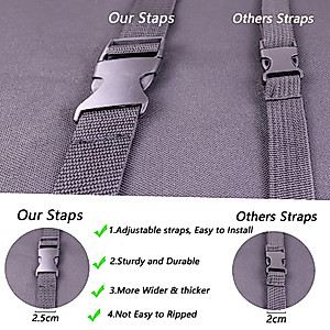 yhslmh Air Conditioner Covers for Window Units, Outdoor Window Air Conditioner Cover for Outside, Rectangle Ac Defender Cover for Winter Exterior, AC Protection Cover (Black, 27.5" Wx 25" D x 19" H)