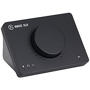 Elgato Wave XLR - Audio Mixer and 75 db Preamp for XLR Mic to USB-C, Control Interface with 48V Phantom Power, Tap-to-Mute, Digital Mixing Software for Streaming, Recording, Podcasting on Mac and PC
