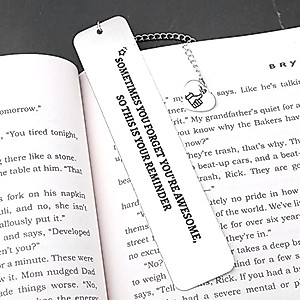 Inspirational Bookmark Gifts for Women Men Thank You Gift for Boss Leader Coworker Birthday Teachers' Day Christmas Graduation Gifts for Her Him Friend Teacher Nurse Student Daughter Son Bookmark Gift