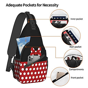 KridDr cartoon Chest Sling Bag Casual For Women & Men Crossbody Sling Backpack Shoulder Bag For Travel Hiking Gym