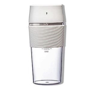 MXJCC Portable Blender, Personal Blender with Rechargeable USB, Blender Cup BPA Free, Small Blender Protein Shake for home and outdoor. (Color : White)
