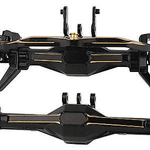 RZXYLRC TRX4M Heavy Brass + Aluminum Alloy Front & Rear Diamond Portal Axle Complete Set for 1/18 RC Crawler TRX-4M Metal Ground Clearance Upgrade Parts