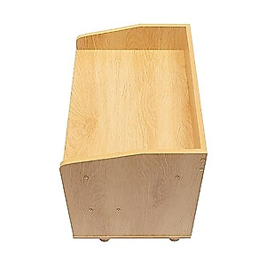 WaShaRoom Nightstand, 2 Drawer Dresser for Bedroom Maple Color Bedside Table with Drawer, Bedside Table End Tables Living Room, File Cabinet Storage with Sliding Drawers and Shelf for Home Office