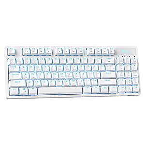 RK ROYAL KLUDGE RK89 85% Triple Mode BT5.0/2.4G/USB-C Hot Swappable Mechanical Keyboard, 89 Keys Compact Mechanical Keyboard with Detachable Frame & Software (Hot-Swappable Brown Switch, White)