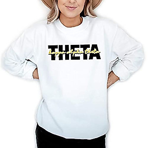 Kappa Alpha Theta Signature Sweatshirt (Medium) White