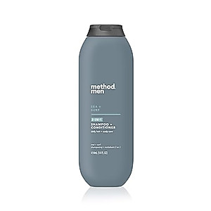 Method Men 2-in-1 Shampoo and Conditioner, Sea and Surf, Paraben and Phthalate Free, 14 fl oz, 1 Ct