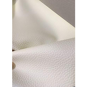 Luvfabrics Cabo Faux Leather Automotive headboard Fashion Upholstery precut Fabric 54" by 36" (White)