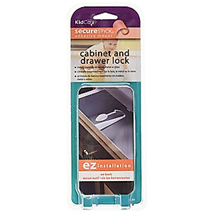 KidCo Adhesive Mount Cabinet/Drawer Lock - White