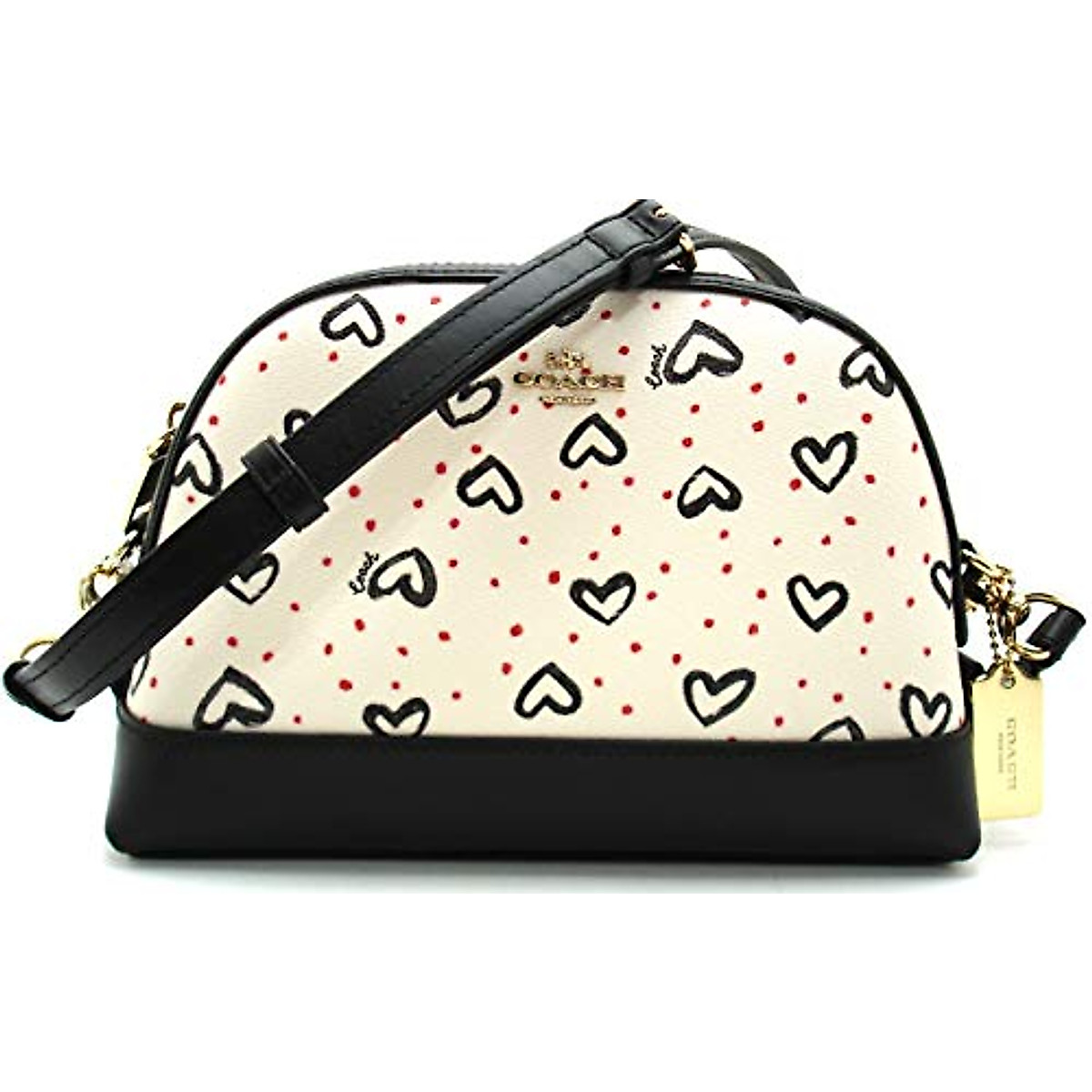 Coach Leather Dome Crossbody Handbag