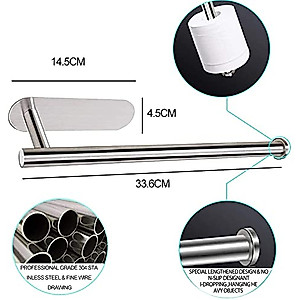 Kitchen Paper Roll Holder Paper Towel Rack Dining Table Kitchen Paper Roll Holder Vertical Paper Towel Storage Rack(2 Pcs)