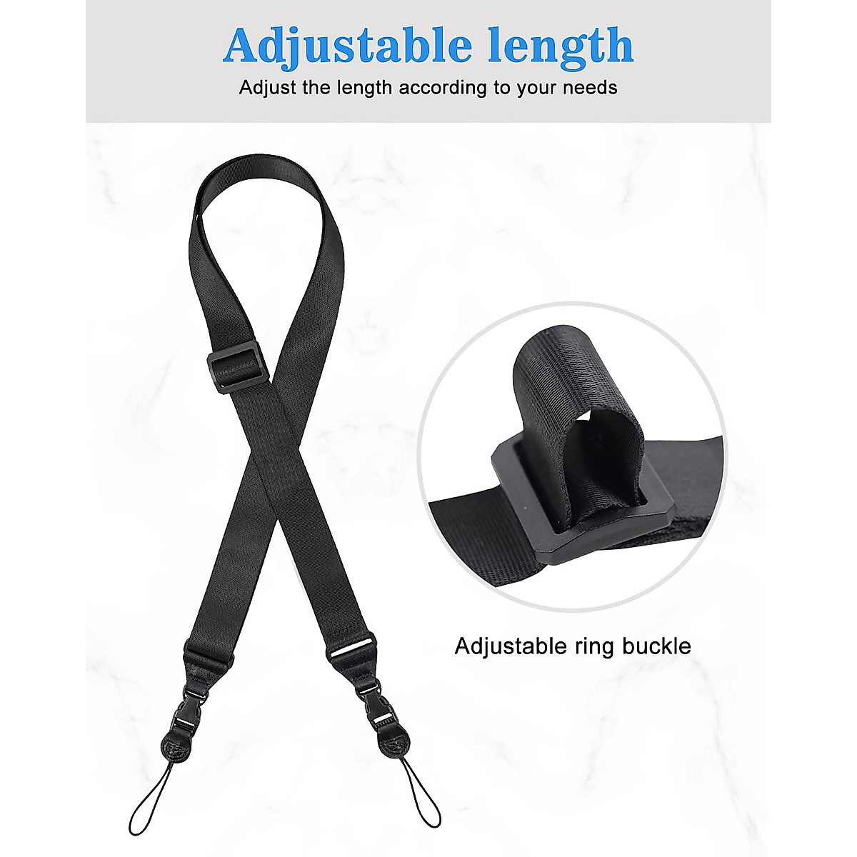 Miesherk STOCK Adjustable Shoulder Strap: Replacement iPad Strap Nylon Neck Belt for iPad, Crossbody Bag, Binoculars