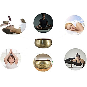 RoseFlower Meditation Singing Bowl for Relaxation and deep Meditation Tibetan Singing Bowl Set 8 cm, Great for Mindfulness Stress & Anxiety Relief, Yoga, Zen, Perfect Spiritual Gift #021