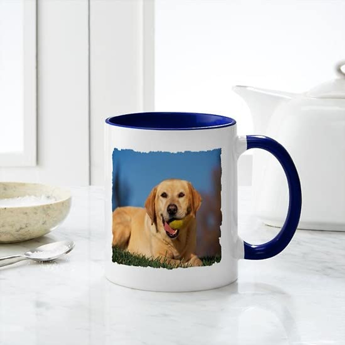 CafePress YELLOW LAB Mug Ceramic Coffee Mug, Tea Cup 11 oz
