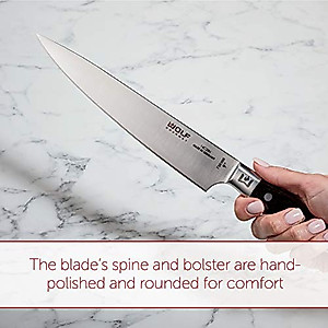 WOLF GOURMET Carving Knife and Fork Set, Ergonomic for Comfort and Control, Forged High-Carbon Stainless Steel, Durable (WGCU211S)