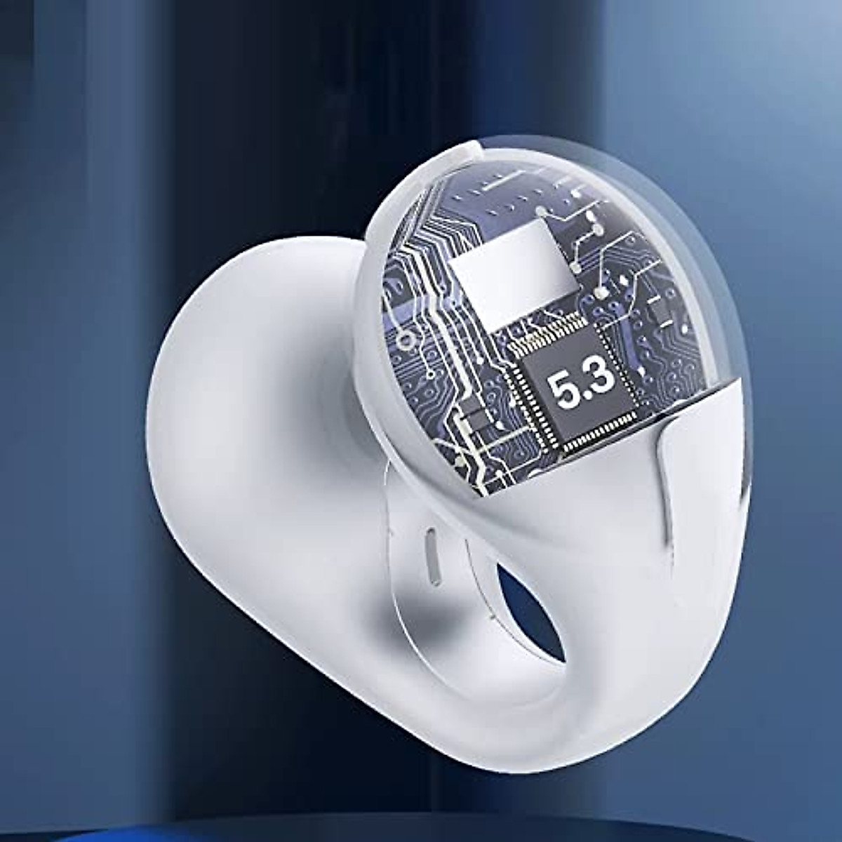 Inboxxe Wireless Ear Clip Bone Conduction Headphones, 2023 New Mini Bone Conduction Headphones, Open Ear Wireless Headphones, Open Ear Headphones Wireless Bluetooth for Running Sports (2PCS)