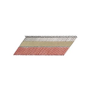 B&C Eagle A2X113HDR/33 Offset Round Head 2" x .113 x 33 Degree Hot Dip Galvanized Ring Shank Paper Tape Collated Framing Nails (500 per Box), 2" x 0.113"
