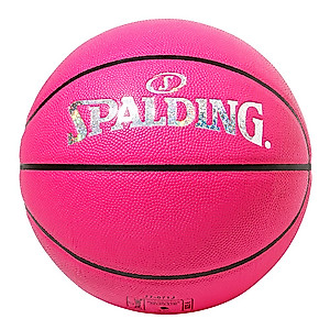 Spalding 77-071J Basketball Innocence Pink Hologram No. 6 Ball Basketball Basket
