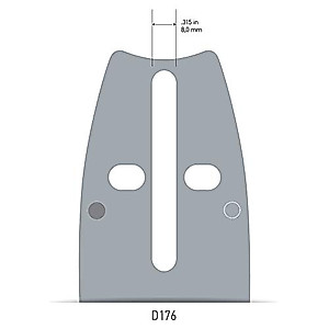 Oregon Chainsaw Guide Bar & Chain Combo, AdvanceCut Replacement for Saw Chains, with Low Kickback Chain, Bar Length 20" (50cm), 3/8" Pitch, 0.050" Gauge, 70 Drive Links (27850),Gray