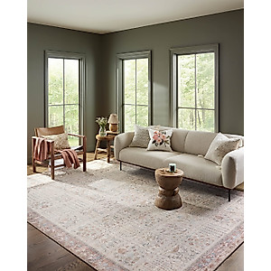 Loloi Rifle Paper Co. Maison Collection MAO-08 Cream 2'-6" x 12'-0", .19" Pile Height, Runner Rug