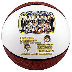 Personalized basketballs - Custom Photo Basketball Gift - Regulation Size Basketball - Any Image - Any Text - Any Logo