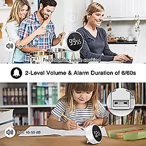 Timers,Timer for Kids,Digital Kitchen Timer with LED Touch Screen, Egg Timer with USB Charging,Magnetic Countdown Timer is Suitable for Classroom Study, Exercise, Oven, Cooking,Teaching
