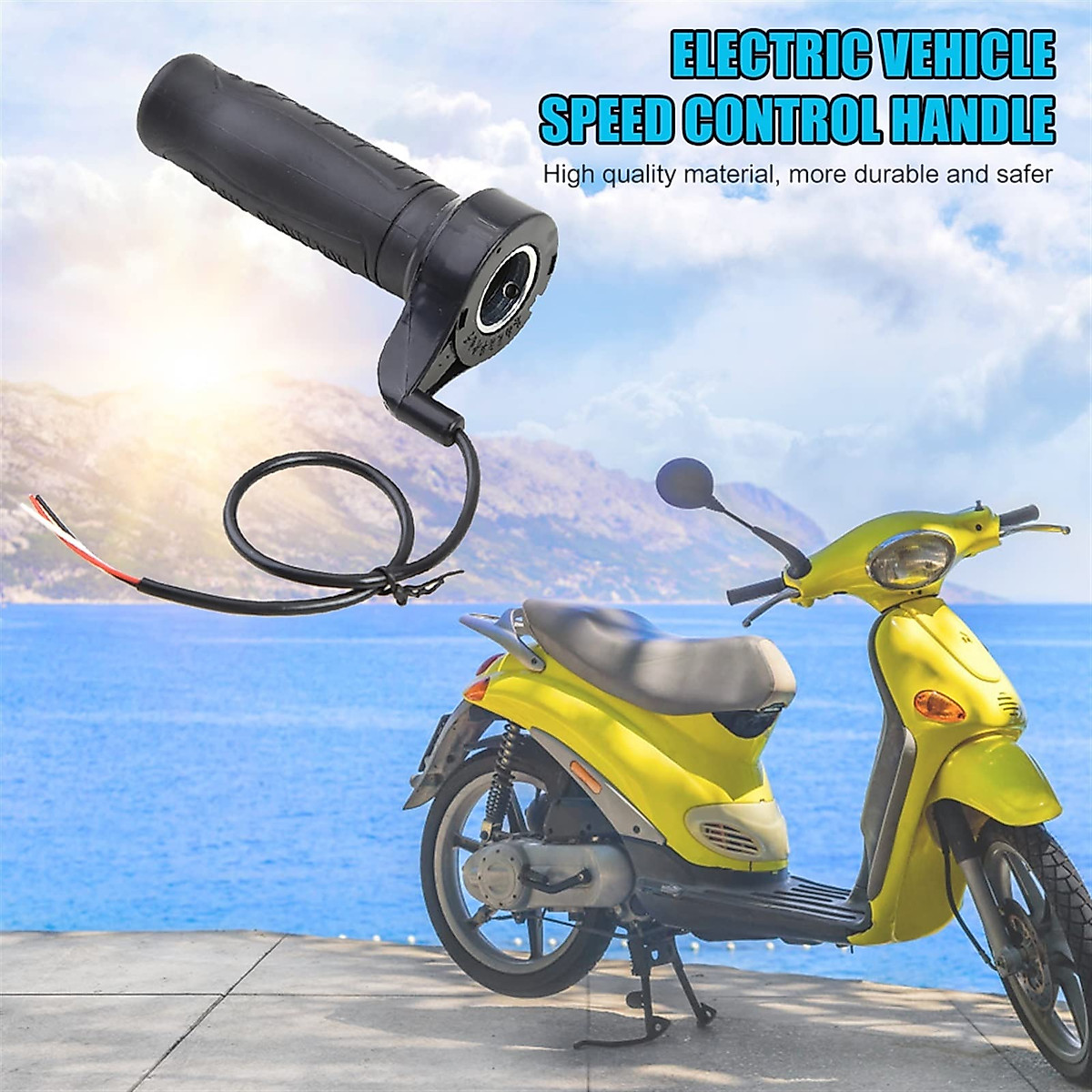 Bike Fender Electric E-Bike Twist Throttle Speed Handlebar Controller Electric Scooter Bicycle Cycling Throttle Grip Twist Speed Handlebar Mud Guards
