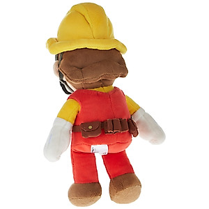 Little Buddy 1731 Super Mario Maker 2 - Builder Mario Plush, 9.5", Yellow