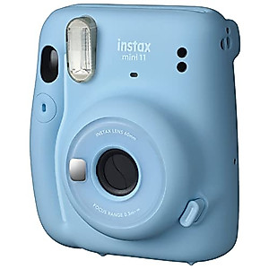 Fujifilm Instax Mini 11 Instant Camera - Sky Blue 4.8" x 4.2" x 2.6"