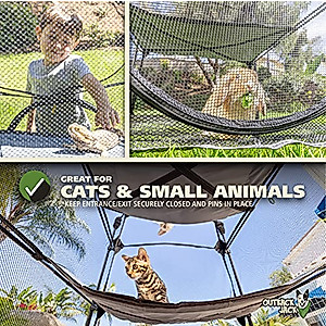 Outback Jack Catio Outdoor Cat Enclosure, (Kitty Katio) for Indoor Cat or Multiple Cats - Portable Cat Tent, Outdoor Cat Tent Play Tent for Cat, Outdoor Cat Catio, Outside Cat Enclosure, Cat House
