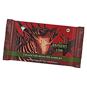 Magic: The Gathering The Brothers’ War Retro-Frame Commander Deck - Mishra’s Burnished Banner (Blue-Black-Red) + Collector Booster Sample Pack