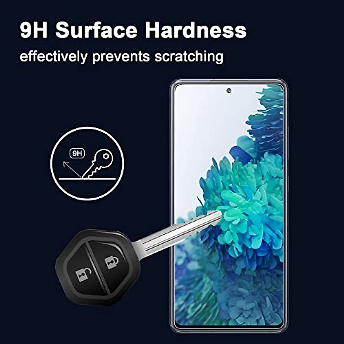 【 3+3 PACK 】Coolpow Designed for Samsung Galaxy S21 FE 5G Screen Protector Samsung S21 FE 5G Screen Protector Tempered Glass Film, Ultra HD, 9H Hardness, Scratch Resistant.【 NOTE: Not for Samsung S21 】