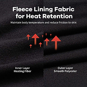 MANCYFIT Thermal Pants for Women Fleece Lined Leggings Underwear Soft Bottoms Black XX-Large