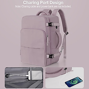 Sinaliy Travel laptop Backpack for Women, Personal Item Size Flight Approved, 16 Inch Laptop Bag with Multi-Pockets, College Computer Bag, Waterproof Carry On Backpack Casual Daypack Backpack