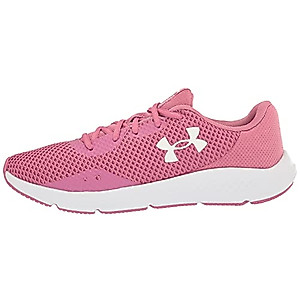 Under Armour Women's Charged Pursuit 3, (601) Pace Pink/Pace Pink/White, 7
