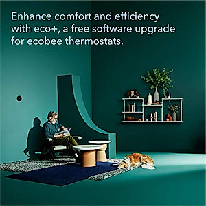 ecobee Smart Thermostat with Voice Control - Black.RFB (Renewed)