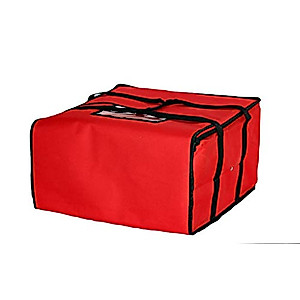 Best Quality Nylon Insulated 20" x 20" x 12" Red Pizza Delivery Bag