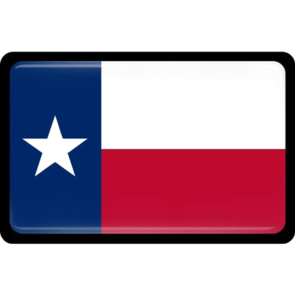 Texas State Flag Domed Artwork - Premium Quality Anodized Billet Aluminum UV Resistant Metal Trailer/Tow Hitch Cover for 2" Receivers, Luxury Product for Truck, SUV or Car