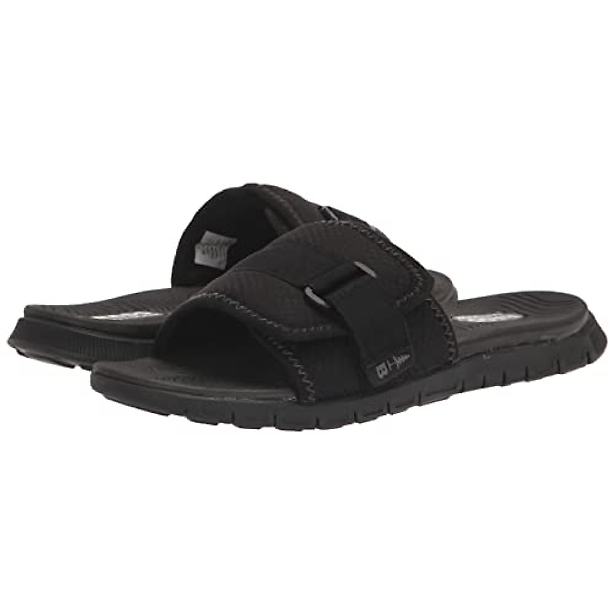 BASS OUTDOOR Topo Women’s Sandals – Open-Toe Slides for Beach or Backyard Hiking Shoe, Black, 9.5