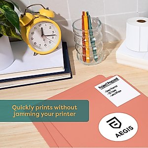 Aegis Adhesives - 4” X 1.5” Direct Thermal Labels for Printing Barcodes, Address, Perforated & Compatible with Rollo, Zebra, & Other Desktop Label Printers (10 Rolls, 900/Roll)