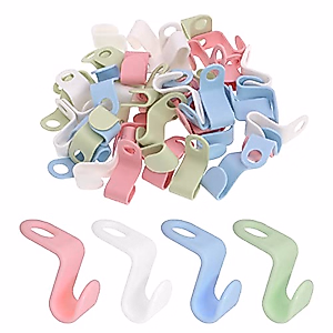 48Pcs Clothes Hanger Connector Hooks DGQ Plastic Closet Organizer Hanger Clips Space Saving Hanger Hook Cascading Hanger Hooks Clothes Hanger Extender Clips Connection Hooks Outfit Hanger Hook