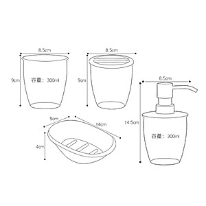 WYKDD Bathroom Amenities Set Resin European Style Bathroom Set Toiletries Set