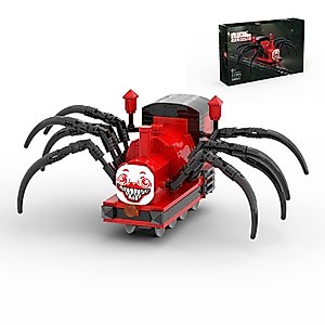 Charles Chooo Chooo Building Toy Set,259Pieces Horror Game Spider-Train Monster Building Blocks, Charles Train with Spider Figure Model Building Kit for Gaming Fans (Spider Train Monster)