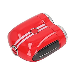 Electric Beard Trimmer, Zinc Alloy Mini Electric Shaver IPX7 Wet and Dry Dual Use for Traveling (Red)