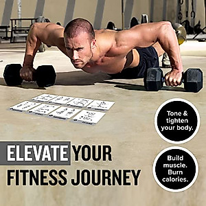 NewMe Fitness Dumbbell Workout Cards, Instructional Fitness Deck for Women & Men, Beginner Fitness Guide to Training Exercises at Home or Gym (Dumbbell, Vol 1)