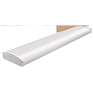 Hampton Bay Lighting 4 ft. High Output 5200 Lumens Integrated LED White Wraparound Light 4000K Bright White 120-277V (54677691)