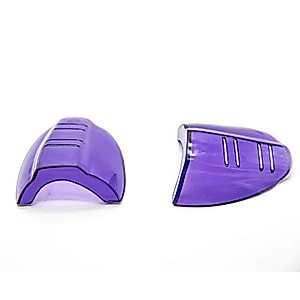 tchrules 6 Pairs Safety Eye Glasses Side Shields, Slip On Side Shields for Safety Glasses, Double Hole, Fits Most Safety Eyeglasses (Purple)
