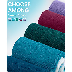 OutdoorMaster Ski Socks, 2-Pair Pack Skiing and Snowboarding Thermal Socks for Women with Over the Calf Design w/Non-Slip Cuff, Mountain Patterns - Henna, Medium