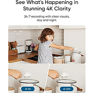 eufy Indoor Cam E30, Latest Generation, 4K UHD Security Camera, Pet/Dog/Baby Camera with Phone app, Color Night Vision, Human/Pet Auto Tracking, 360 Pan-Tilt, Works with Homekit